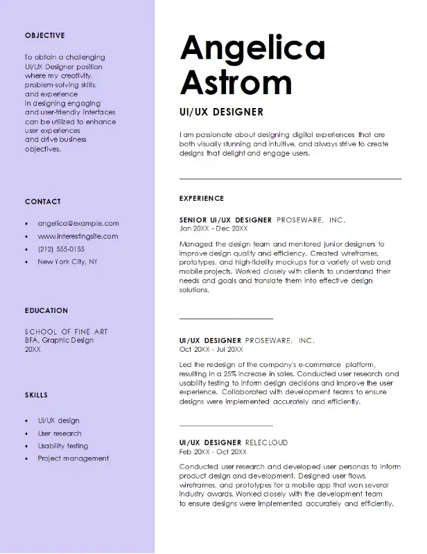 59 Competitive & Free Resume Templates for Microsoft Word
