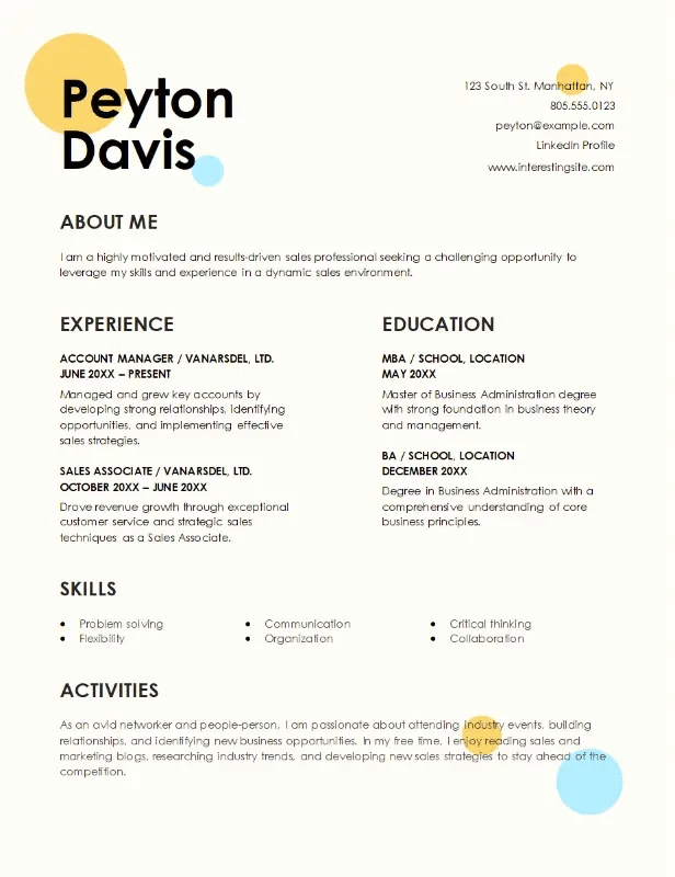 59 Competitive & Free Resume Templates for Microsoft Word