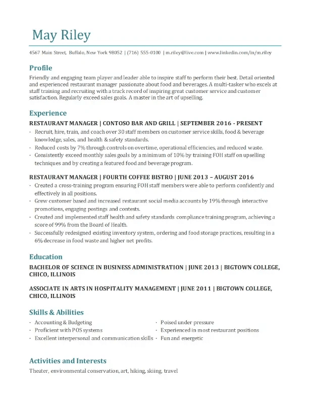 59 Competitive & Free Resume Templates for Microsoft Word