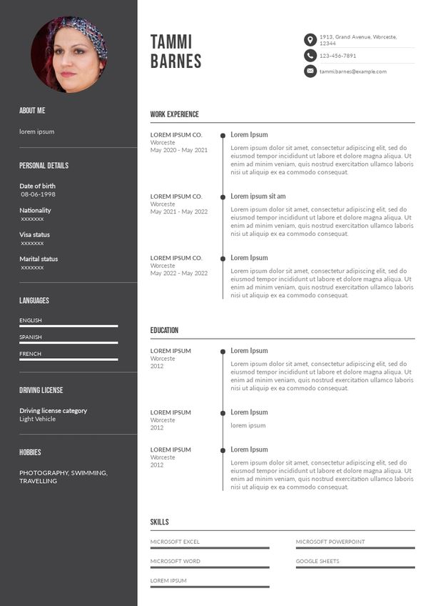 Untapped Two-Column Resumes: 13 Example Templates