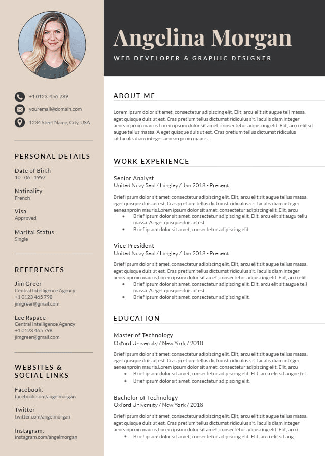 Untapped Two-Column Resumes: 13 Example Templates
