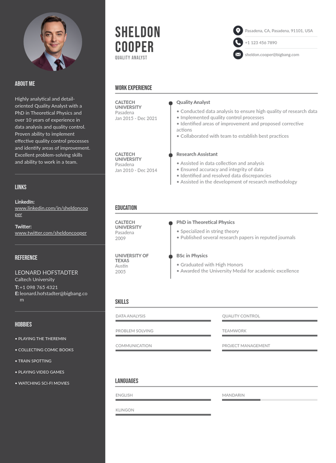 Creating the Perfect CV: A Guide for Quality Analysts