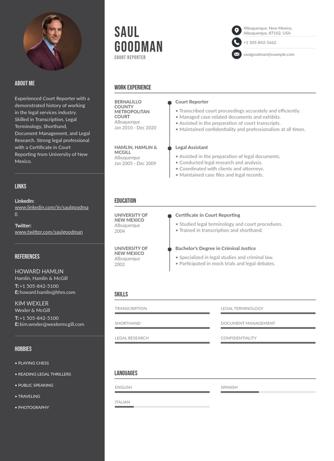 Crafting a Standout CV for Court Reporters: A Comprehensive Guide