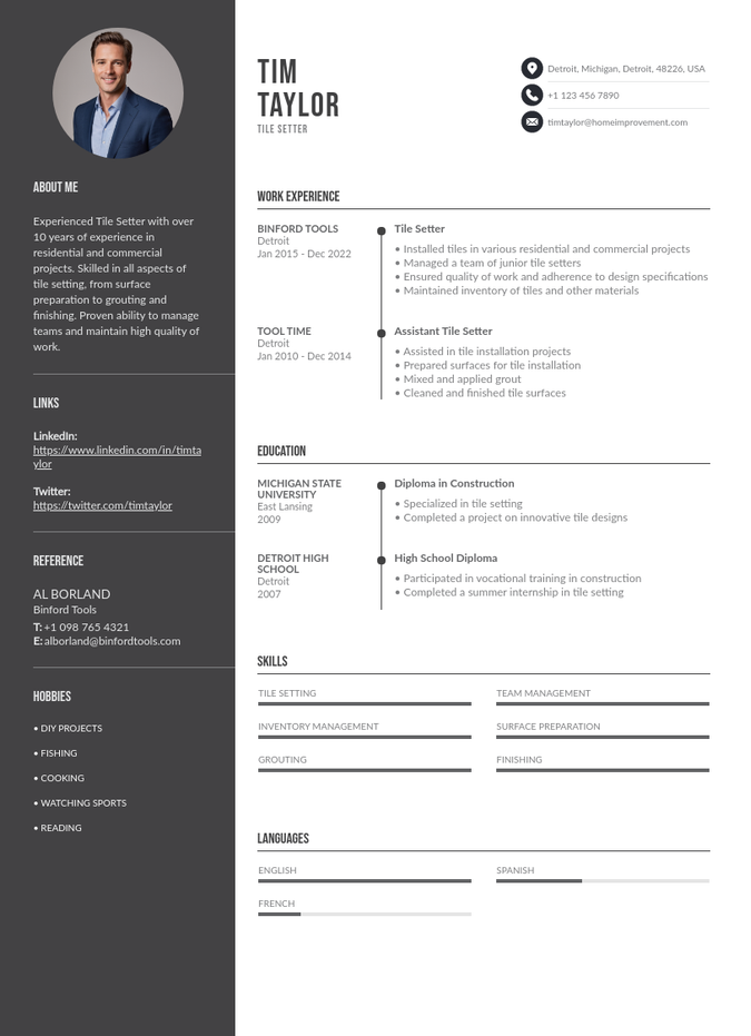 Mastering Your CV: A Comprehensive Guide for Tile Setters