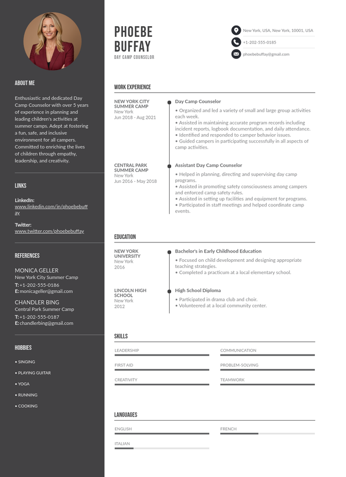 Crafting the Perfect CV: A Guide for Aspiring Day Camp Counselors