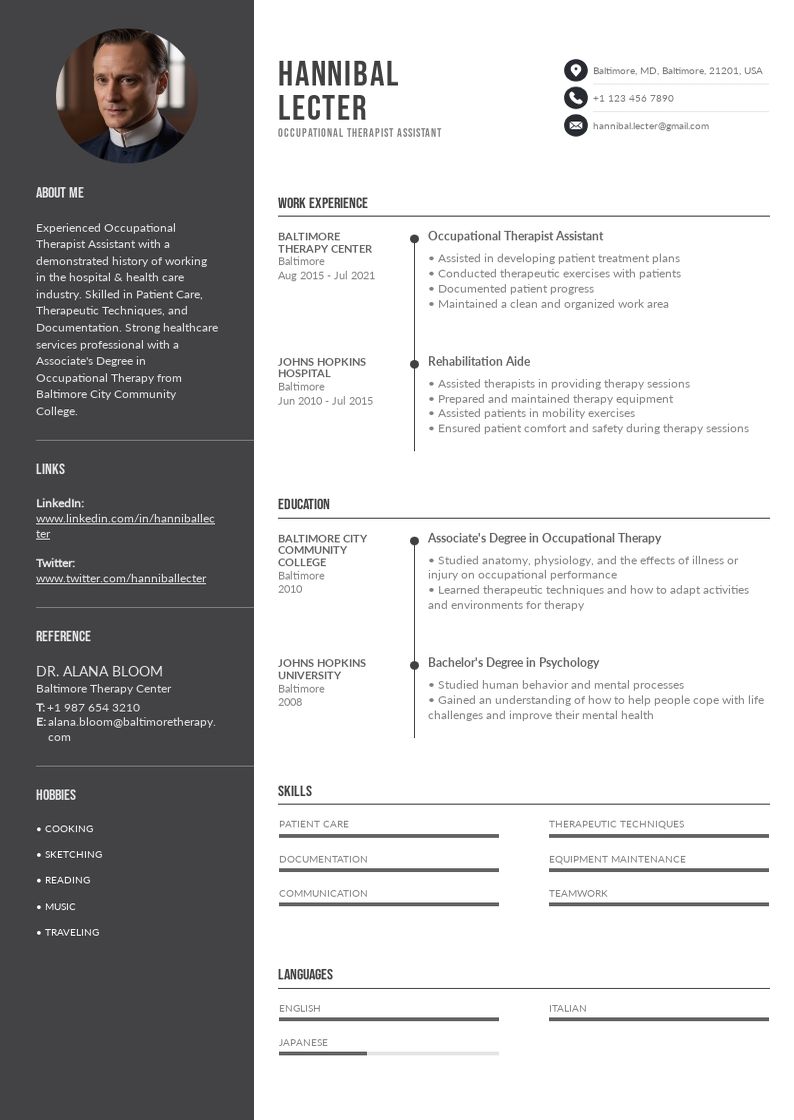 Mastering the Art of CV Writing for Occupational Therapist Assistants ...