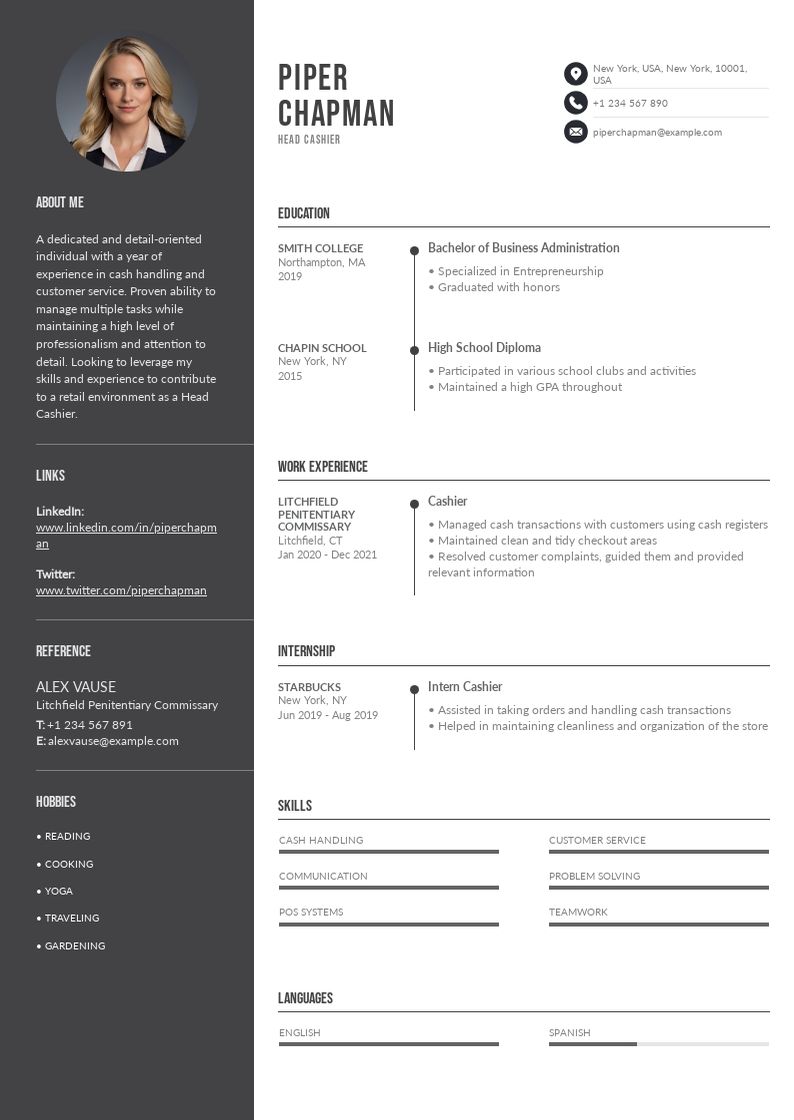 Creating Your First CV: A Guide for Aspiring Entry-Level Head Cashiers