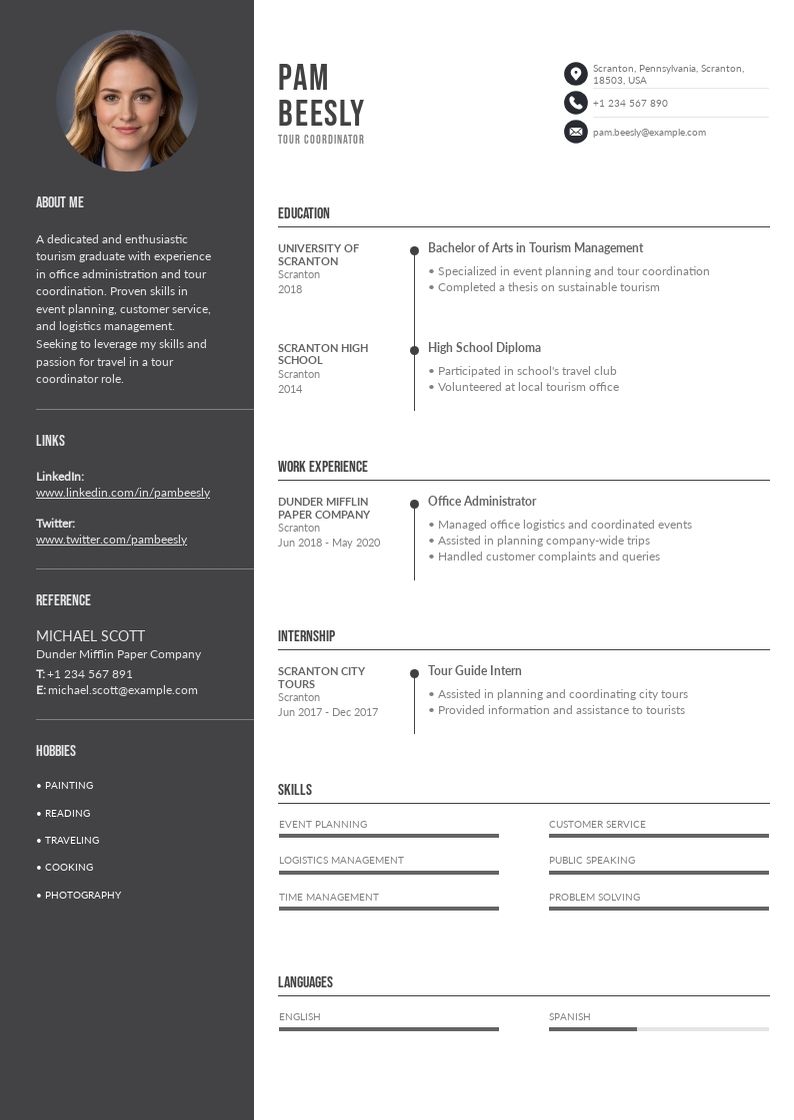 Creating Your First CV: A Template Guide for Entry-Level Tour Coordinators