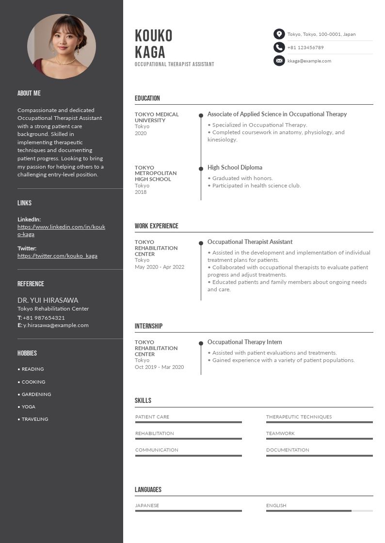 Creating an Effective CV for Entry-Level Occupational Therapist ...