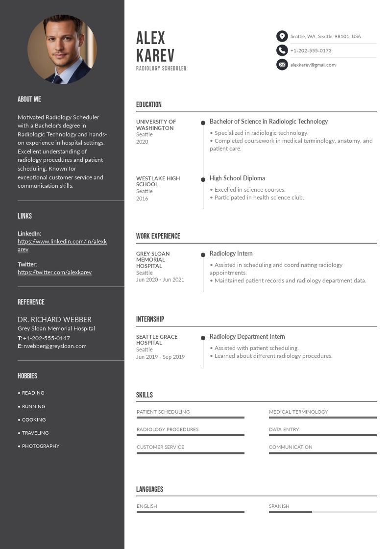 Creating a Standout CV for Entry-Level Radiology Scheduler: A ...