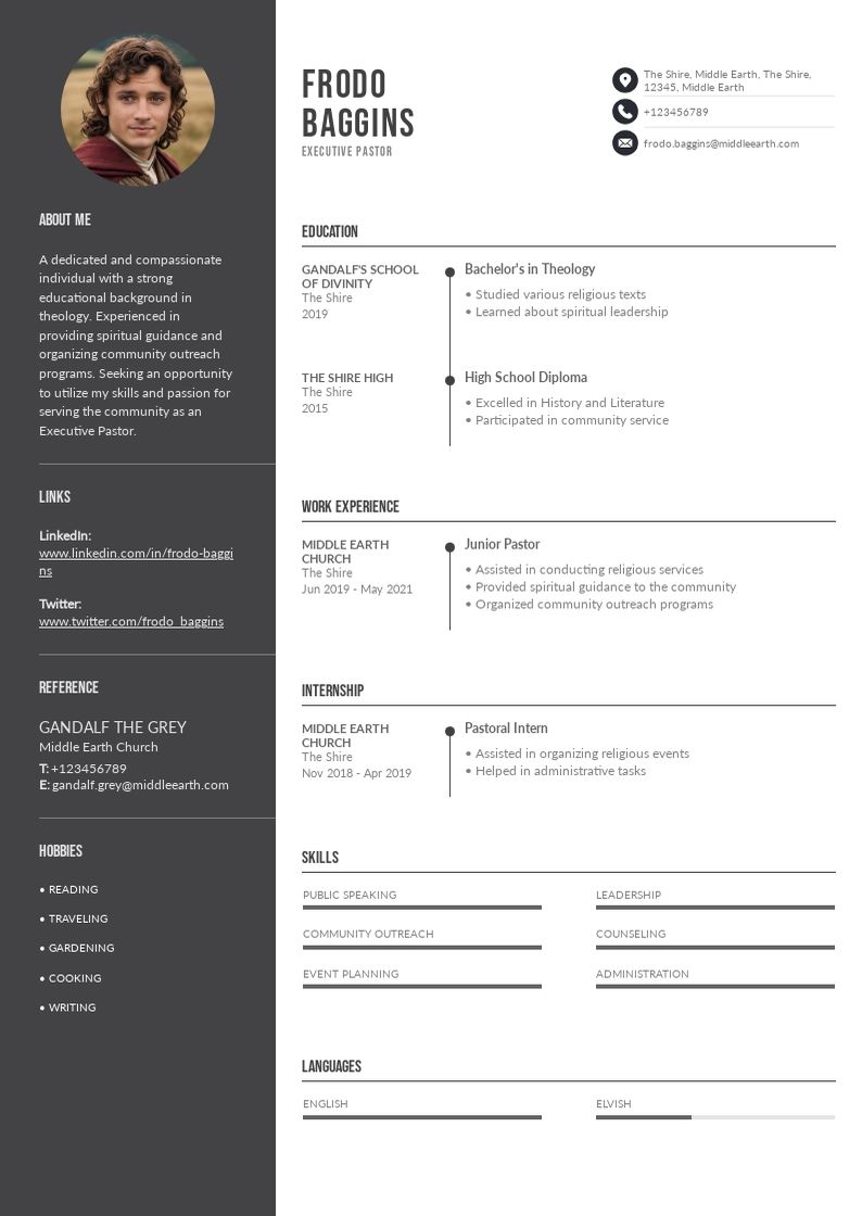 Crafting a Winning CV: A Guide for Entry-Level Executive Pastors