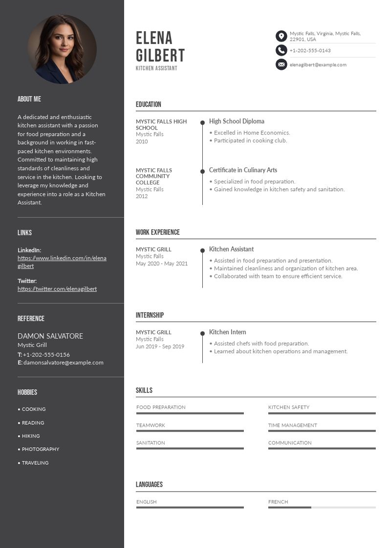 Creating a Successful CV for an Entry-Level Kitchen Assistant: A ...