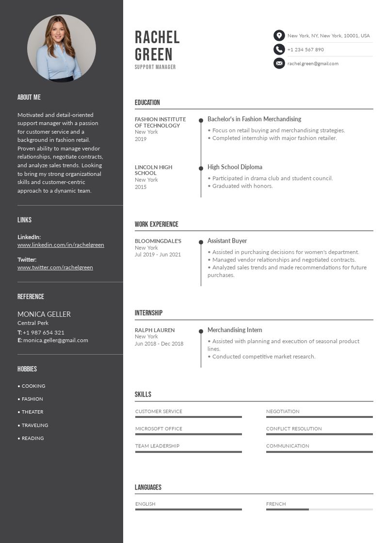 Crafting Your Entry-Level Support Manager CV: A Comprehensive Guide and ...