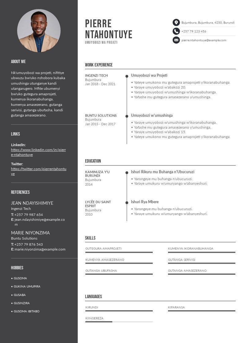 Crafting a CV and Navigating Job Applications in Burundi