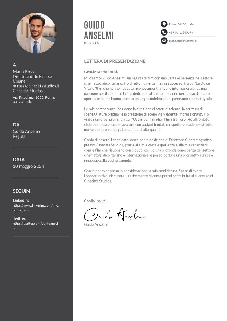 Italian Cover Letter: Template Guide and Writing Instructions in Italian