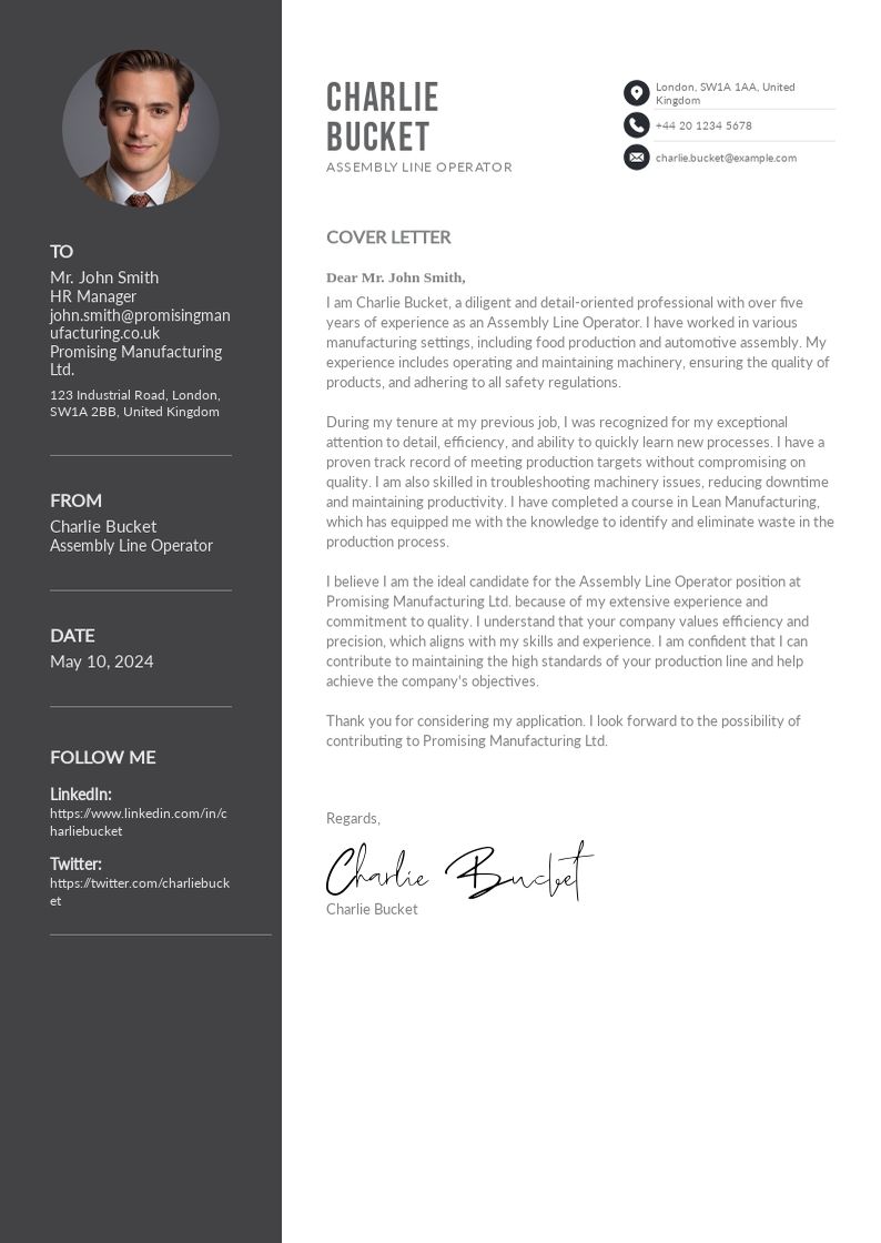 Assembly Line Operator: Ultimate Guide & Cover Letter Templates