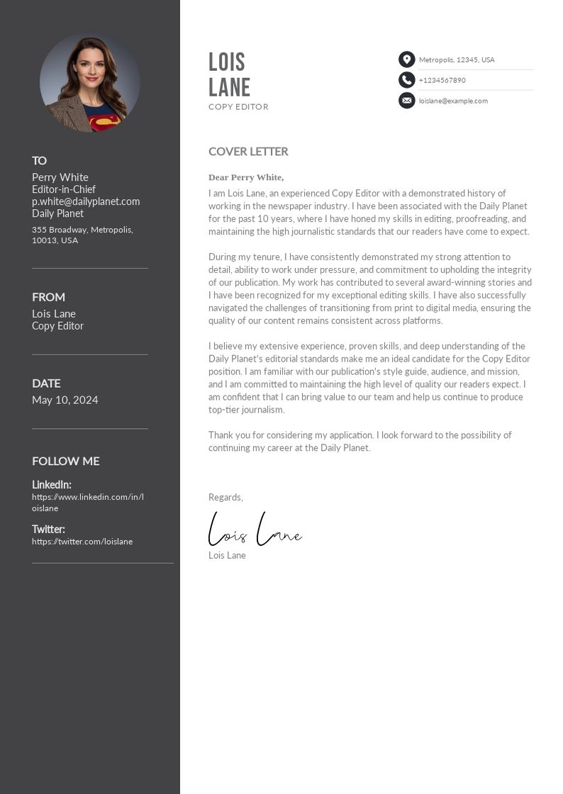 Ultimate Guide & Templates for Crafting a Copy Editor Cover Letter