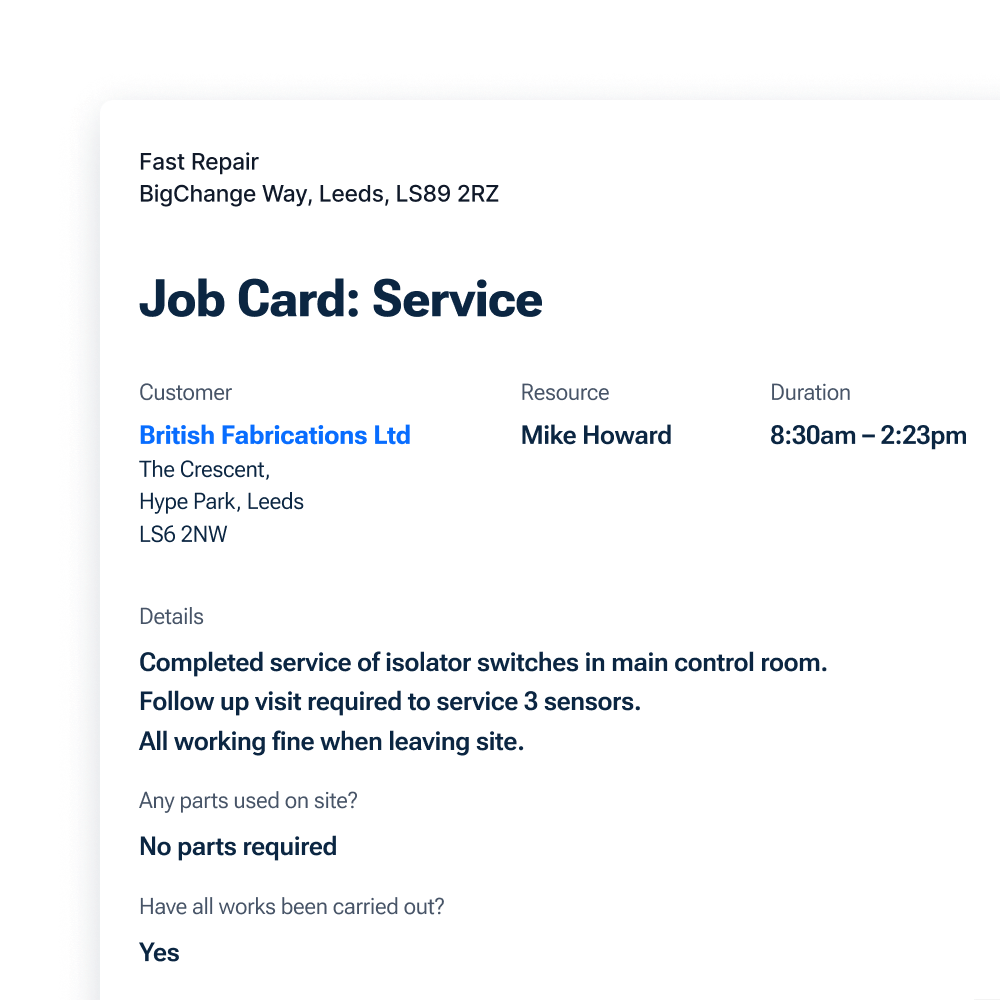 Features of our All-in-One Job Management Platform | BigChange