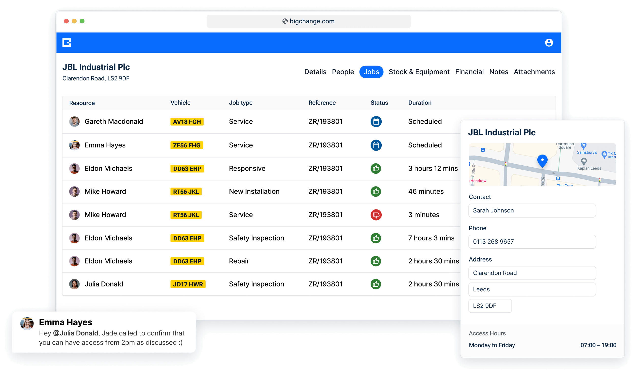 Field Service CRM Software | BigChange
