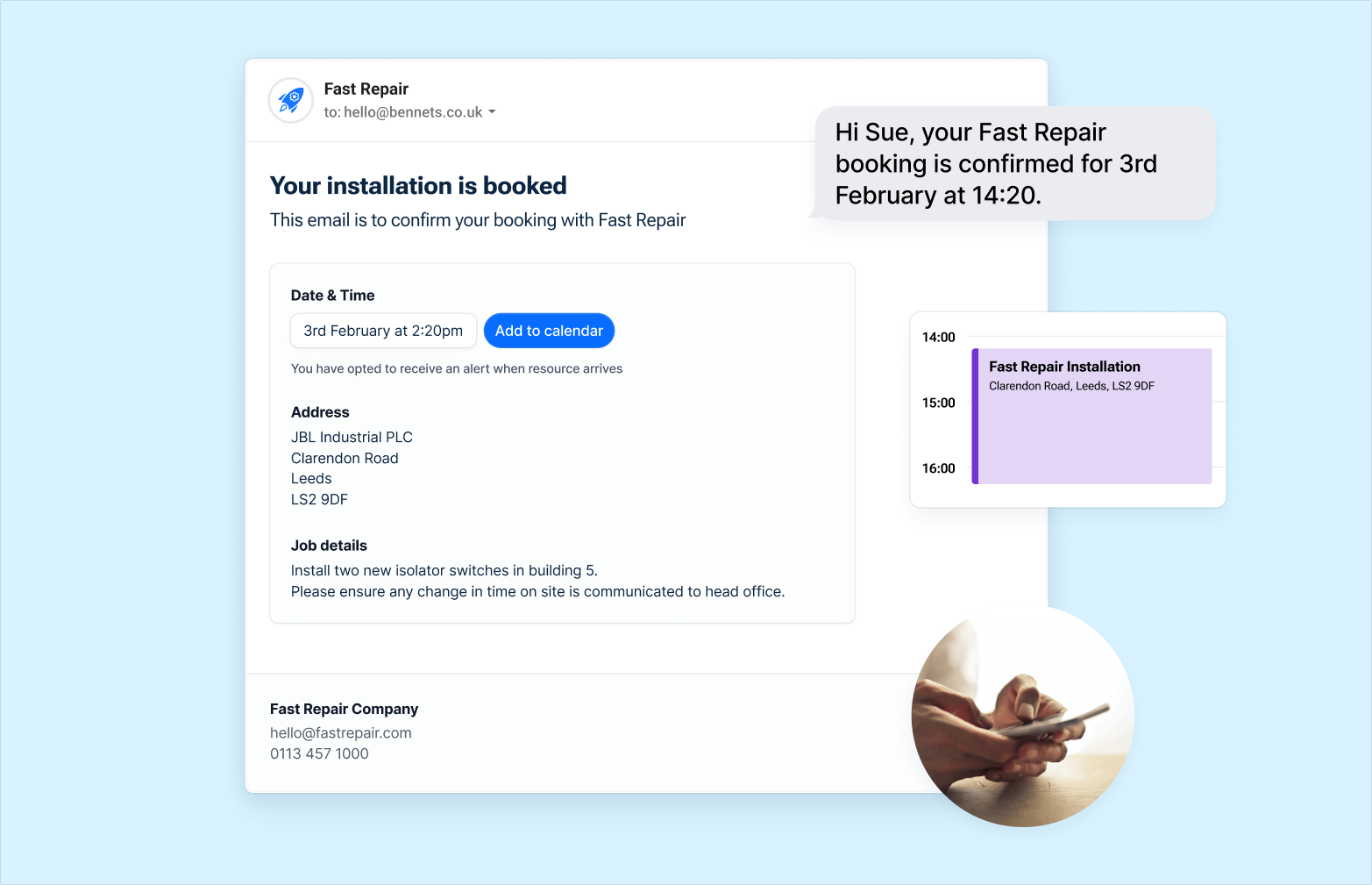 Enhance Communication with Automated Booking Confirmations | BigChange