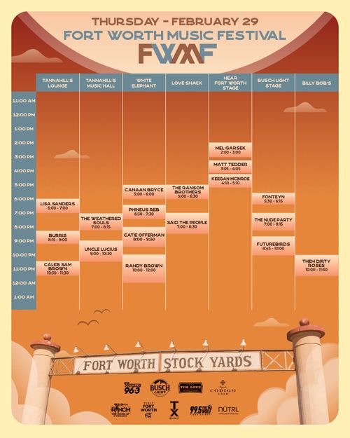 Schedule | Fort Worth Music Festival & Conference 2024