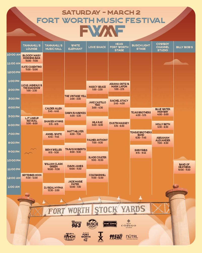 Schedule | Fort Worth Music Festival & Conference 2024