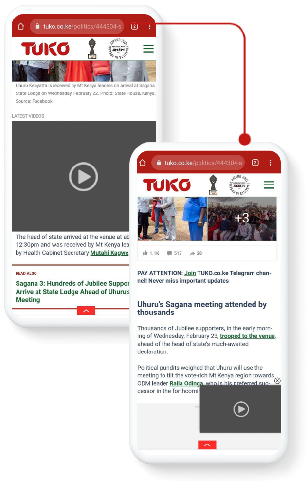 Desktop/Mobile Banners