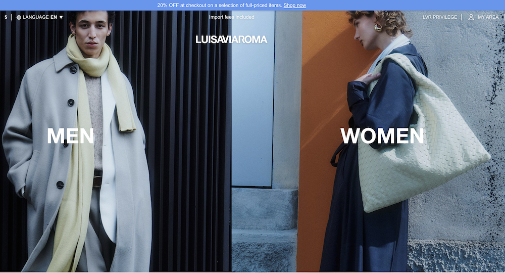 LuisaViaRoma multi-vendor marketplace success