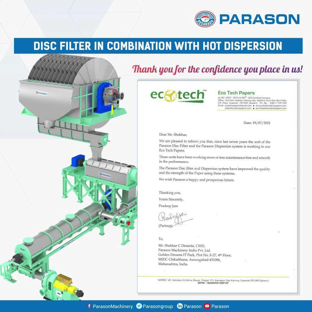 Innovative Disc Filter and Dispersion Systems