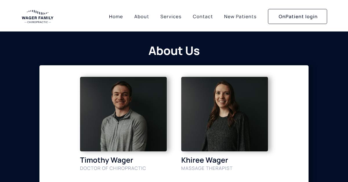About Us | Wager Family Chiropractic Huron, SD