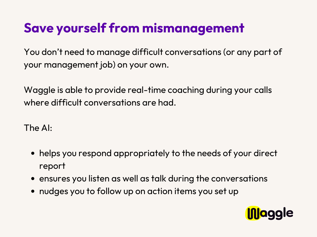 Manager’s Guide: How to Handle Difficult Conversations at Work | Waggle AI