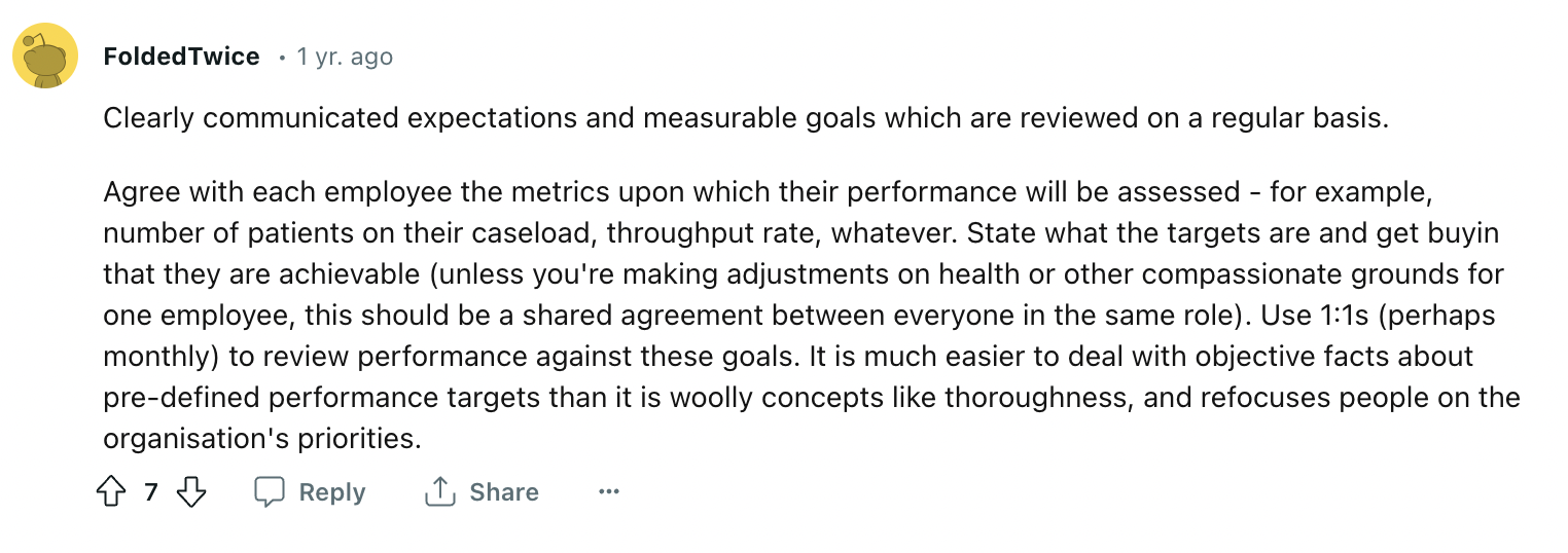 How to tell an employee they are not meeting expectations [examples ...