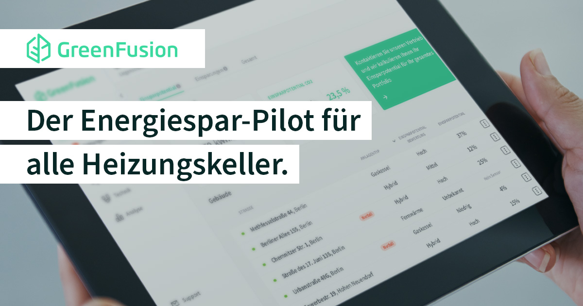 Der Energiespar-Pilot für alle Heizungskeller | Green Fusion