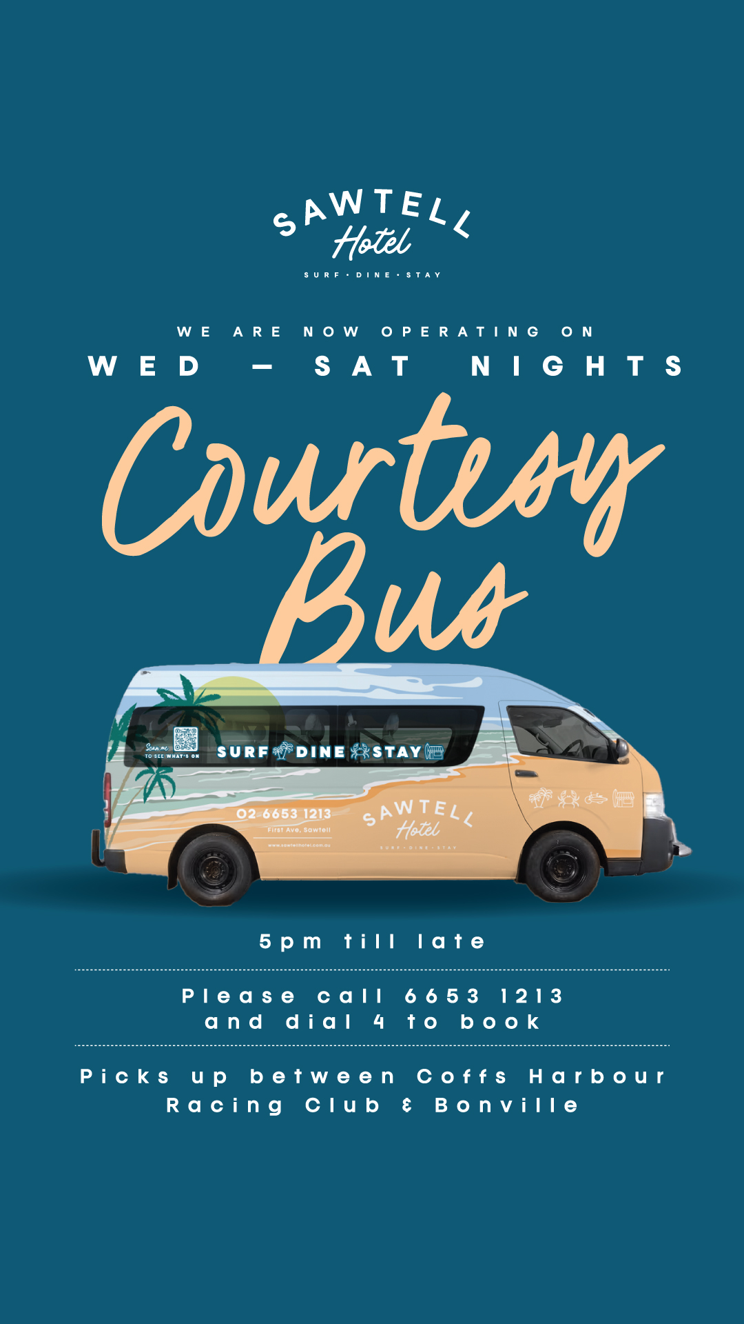 Courtesy Bus - Sawtell Hotel