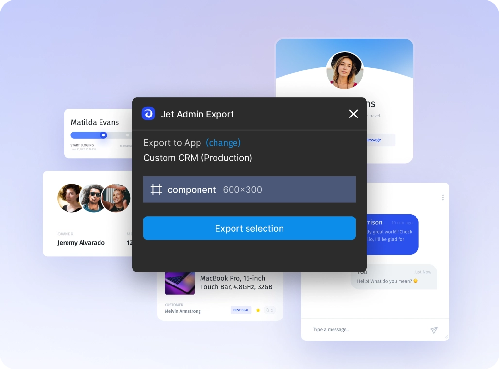 Turn your Figma design to a web app | Jet Admin
