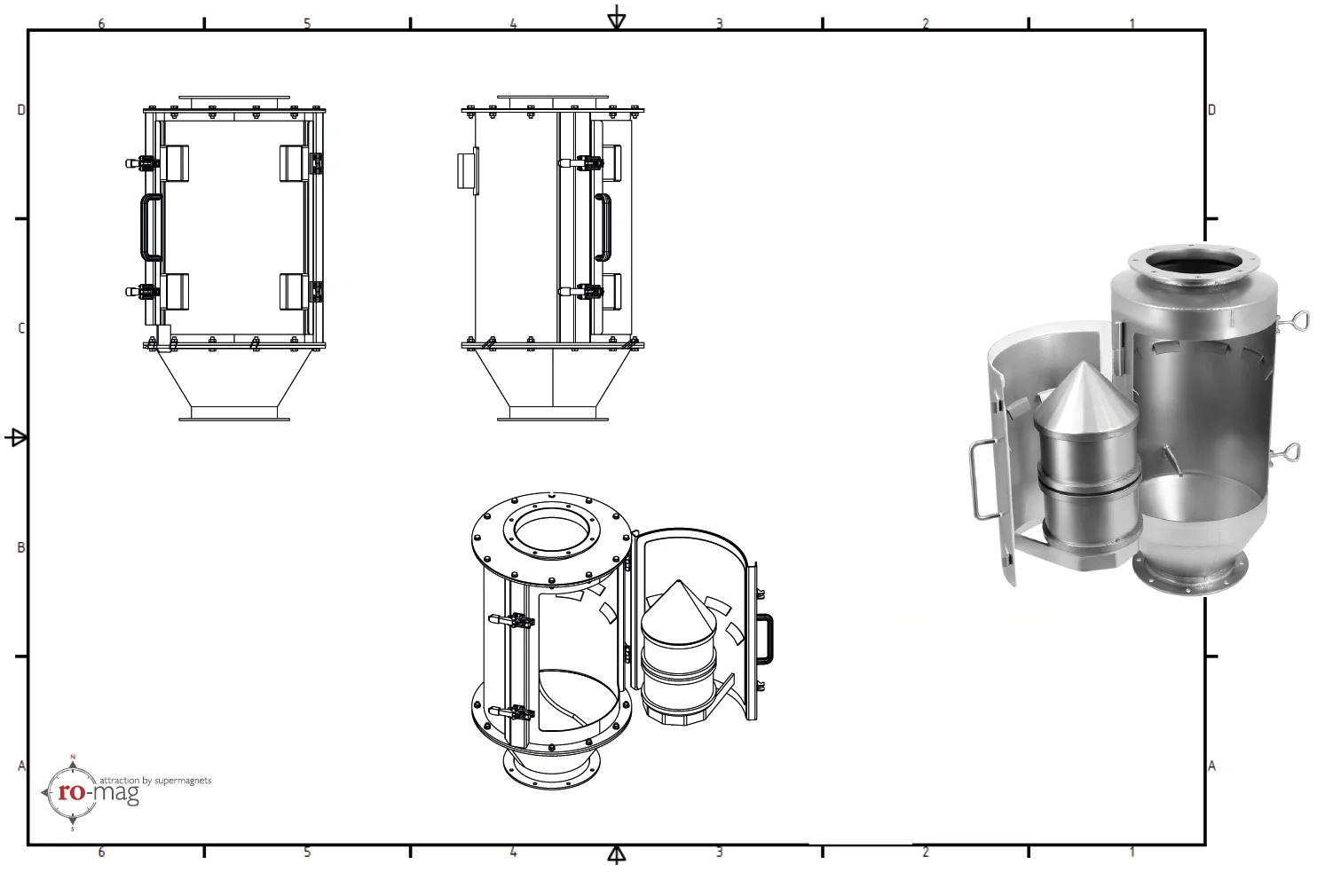 RO-MAG | Products | Pipe magnet