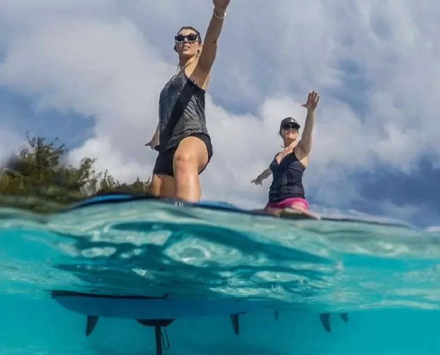 Paddle Board Yoga in Rarotonga | KiteSUP Paddleboarding Tour - Cook Islands