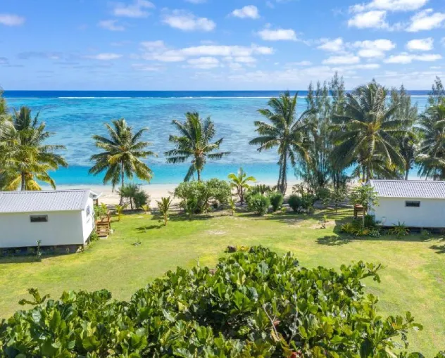 Tai Marino Beach Bungalows: Beachfront Retreat in Amuri, Aitutaki with ...