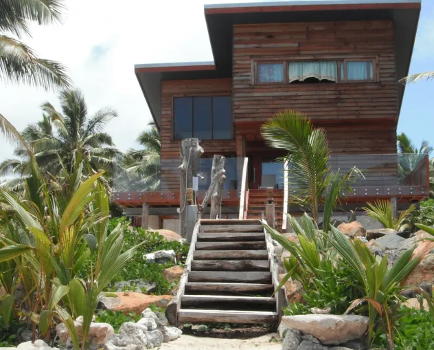 Beachfront Eco-Property in Ngatangiia, Rarotonga | Kaireva Beach House ...