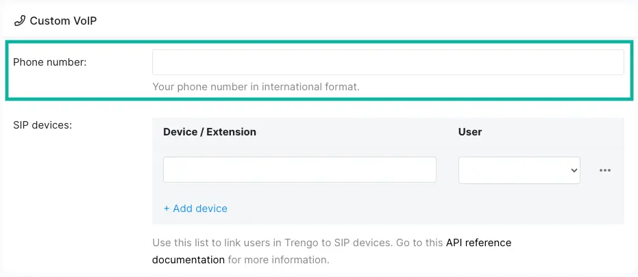 Setting up Voice with your SIP carrier | Trengo Help Center