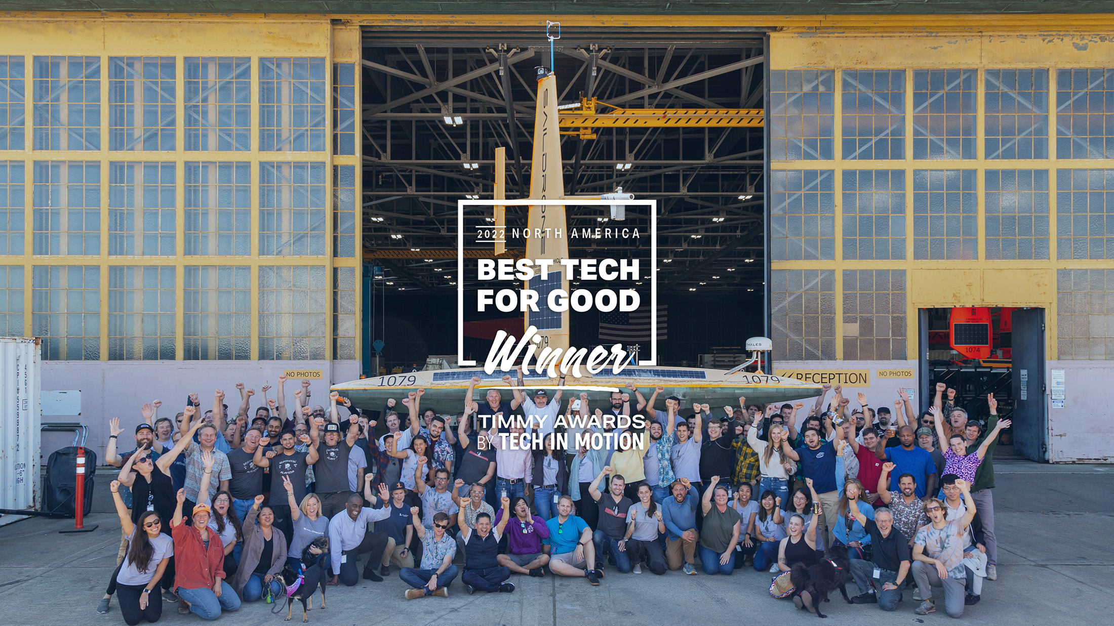 Saildrone Named “Best Tech for Good” at 2022 Timmy Awards