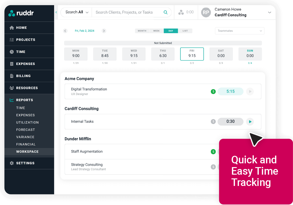 Ruddr Platform Features