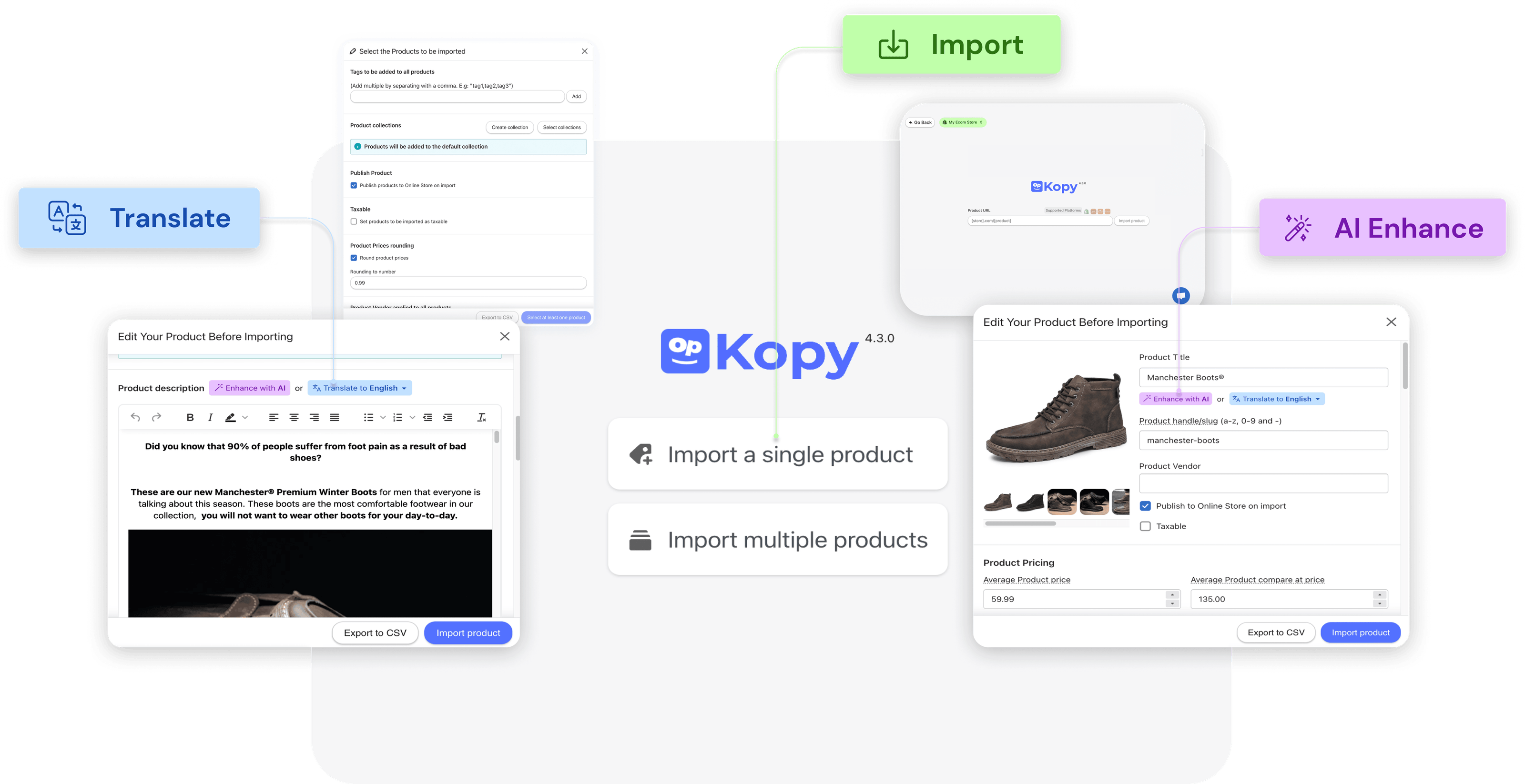 Kopy - Copy products for Shopify Stores