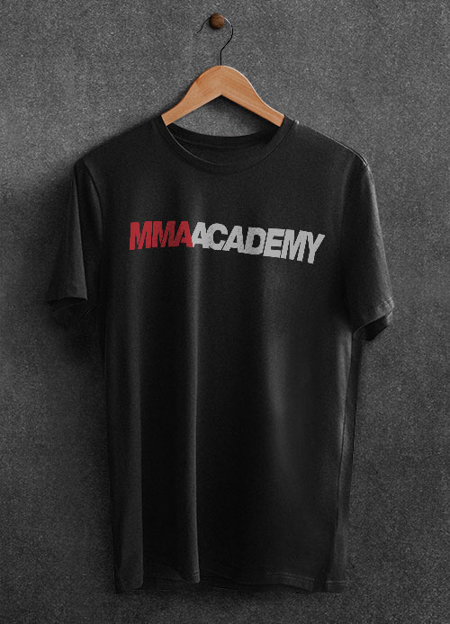 MMA Academy Logo Shirt - MMA Academy Webflow Ecommerce website template