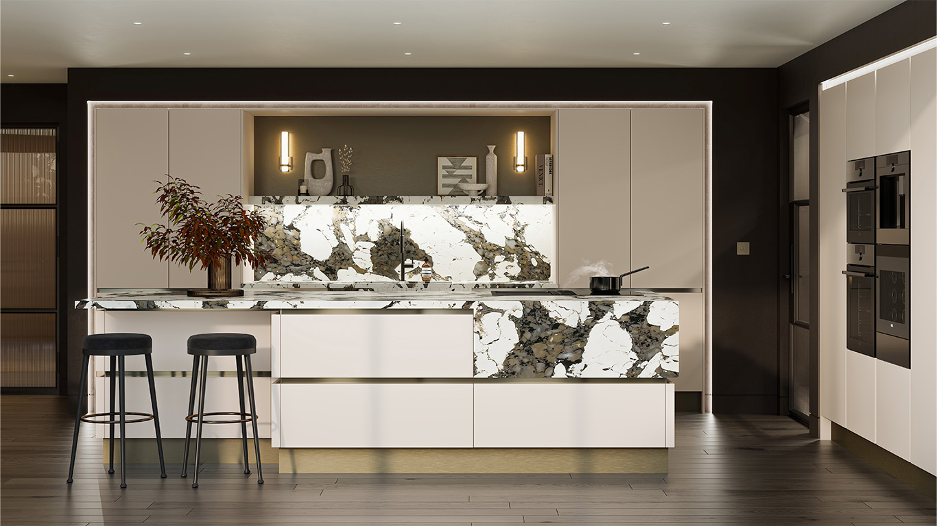 Marble Mirage Kitchen | Posh Design