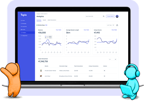 Topia - Real-Time Interactive Spatial Communication Engine