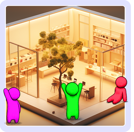 Topia - Real-Time Interactive Spatial Communication Engine