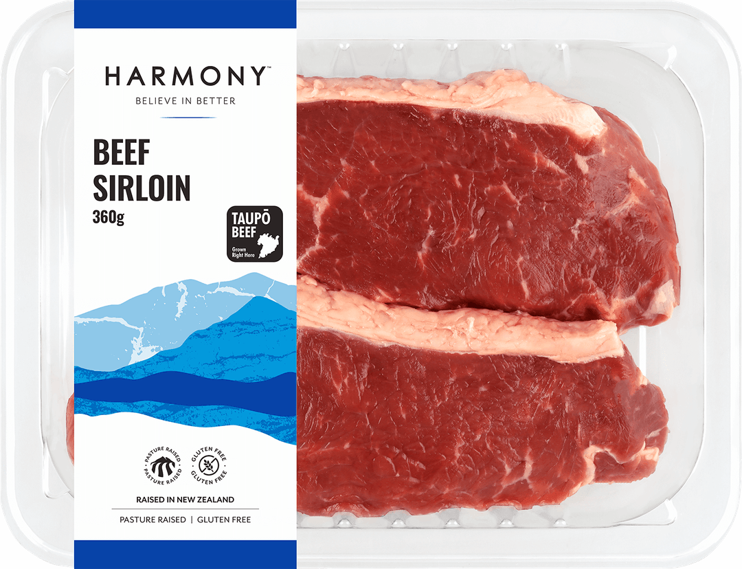Harmony Sirloin Beef 360g - Taupo