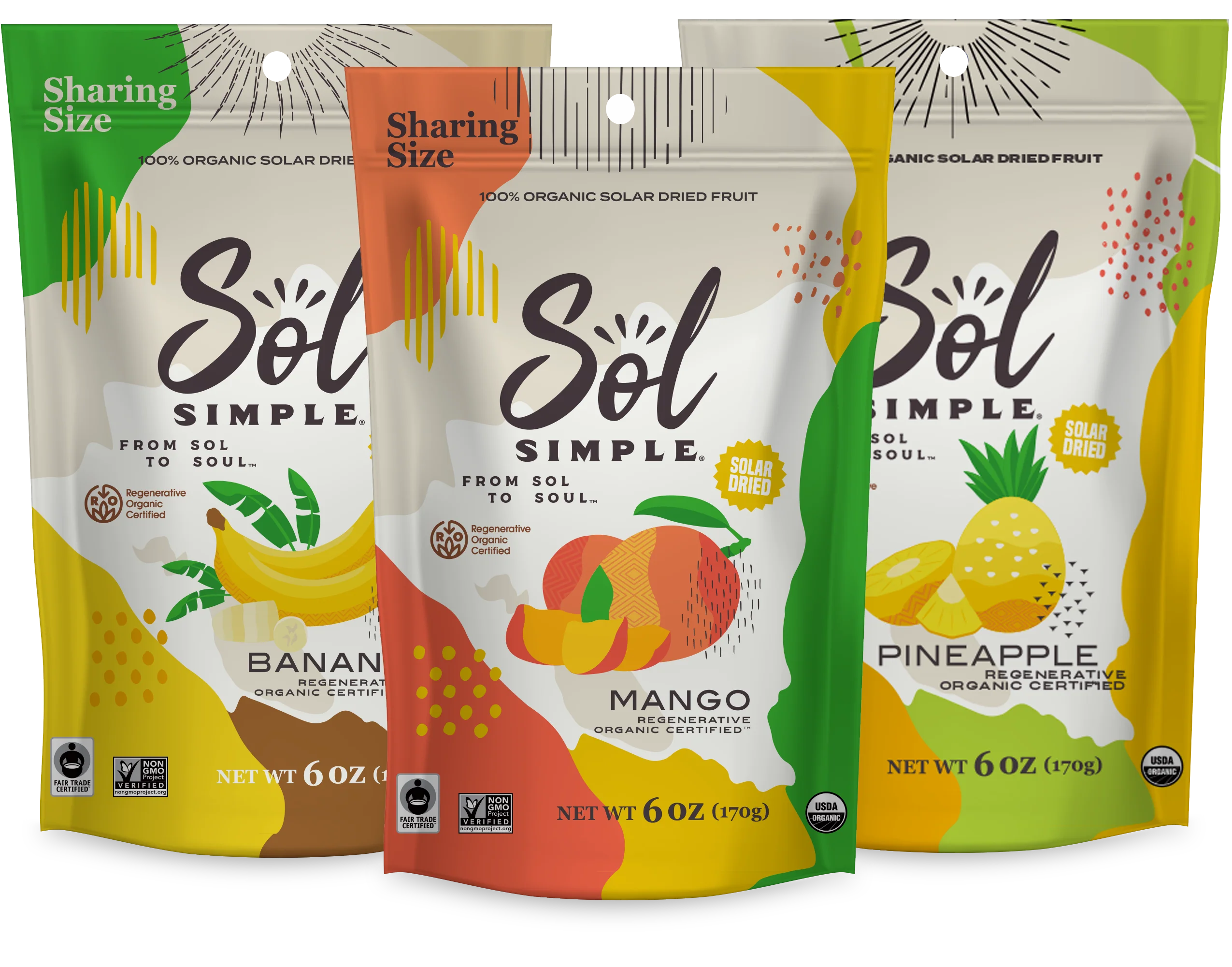 Organic Solar Dried Fruit, Sol Simple - sourced from regenerative farms