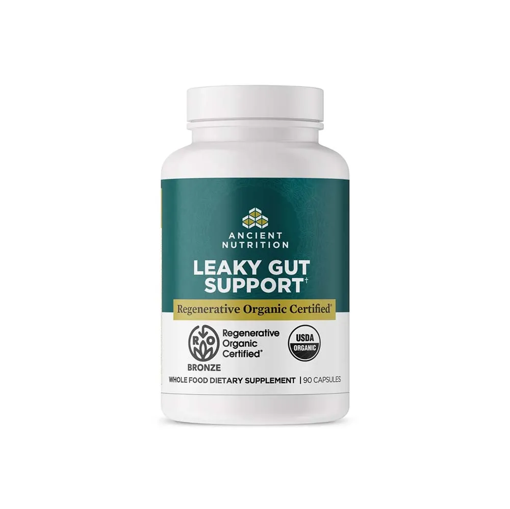 Leaky Gut Support, Ancient Nutrition - sourced from regenerative farms